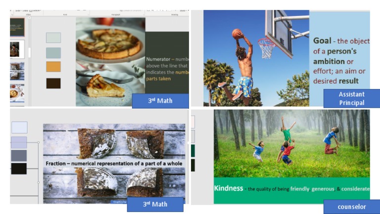 Slide Design Screenshots | PDF