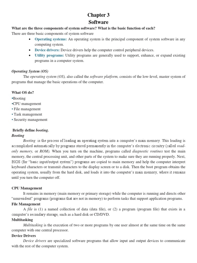Software: Operating Systems | Download Free PDF | Operating System | Computer Data Storage