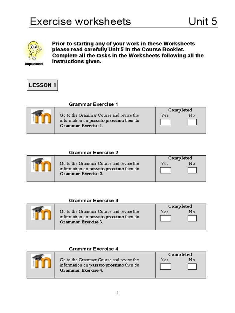 ITC Unit5 Worksheets | PDF | Wedding