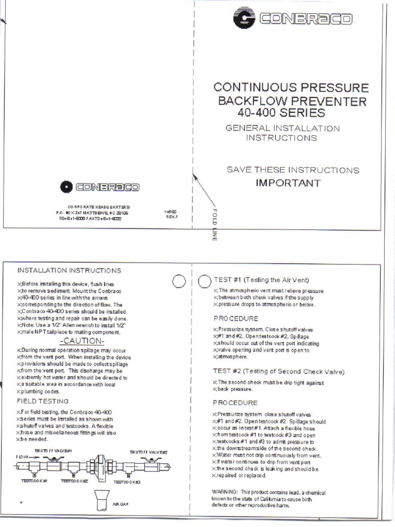 Conbraco 40-400 | PDF