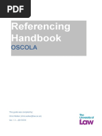 OSCOLA Quick Guide 2022 23 | PDF | Case Citation | Citation