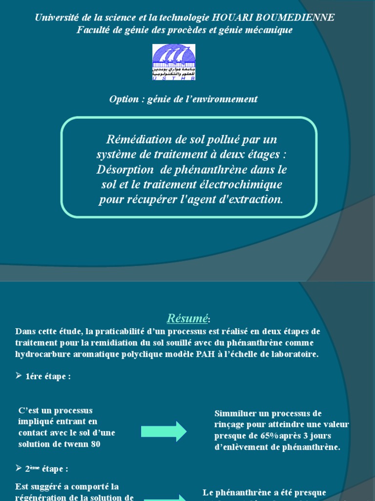 Rémédiation électrochimique du sol souillé | PDF | Tensioactif | Sol ...