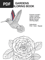 Botanical Flowers Coloring Book | PDF