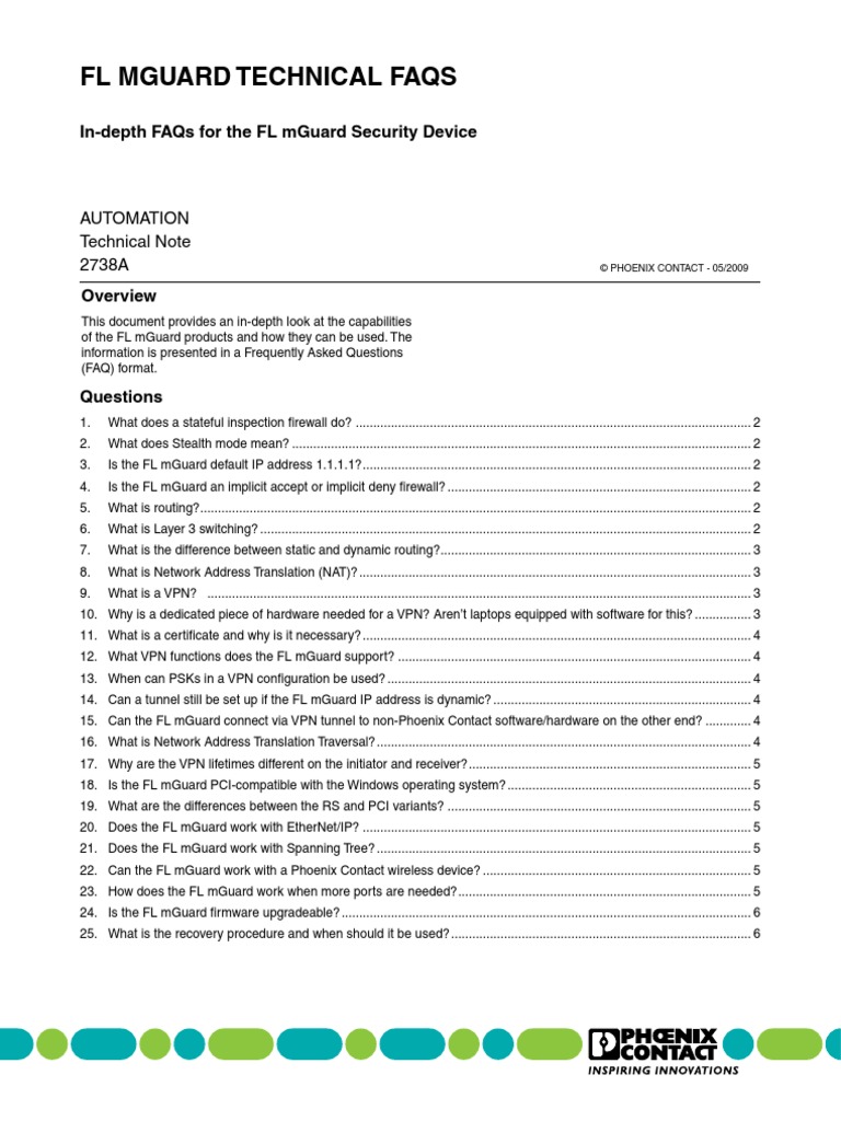 In-Depth Faqs For The FL Mguard Security Device | PDF | Computer ...