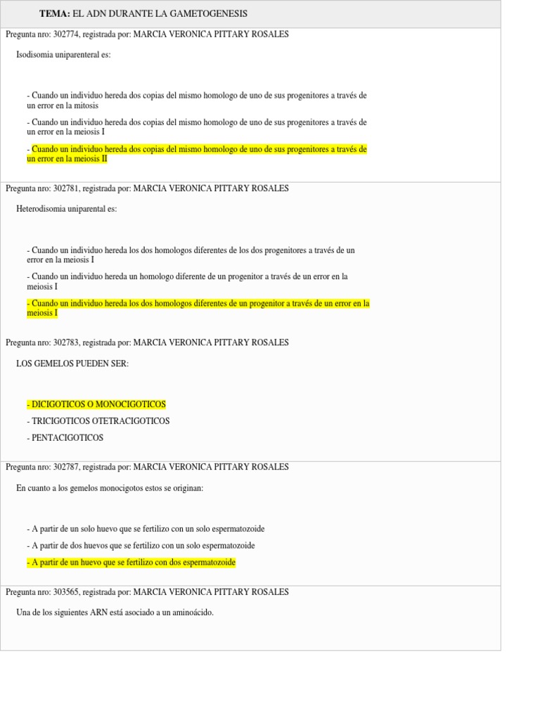 Cuestionario de Genética y Biología | PDF | Mitosis | Mitosis