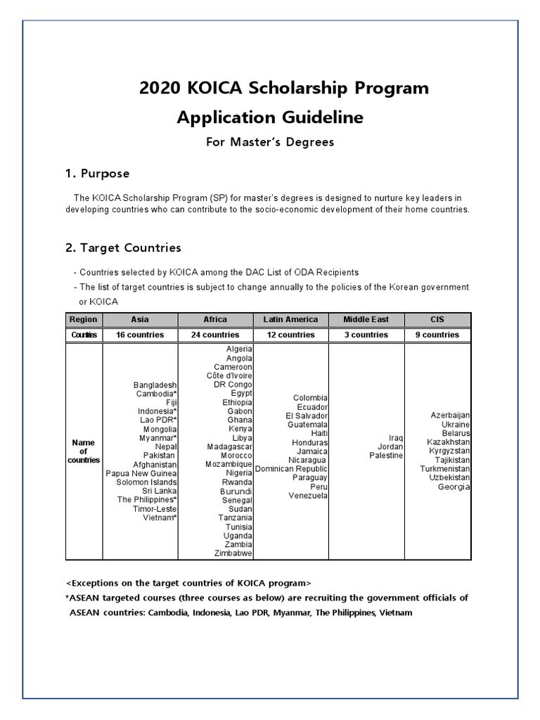2. (지원자용) Application Guideline - 2020 - 16개과정 - 0414 수정 | Download ...