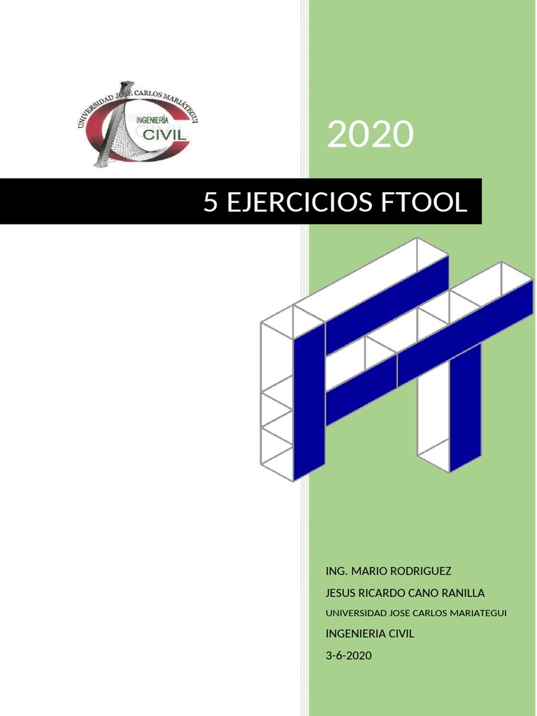 Ejercicios de Informatica - Ftool Final | PDF | Deformación (Mecánica) | Braguero