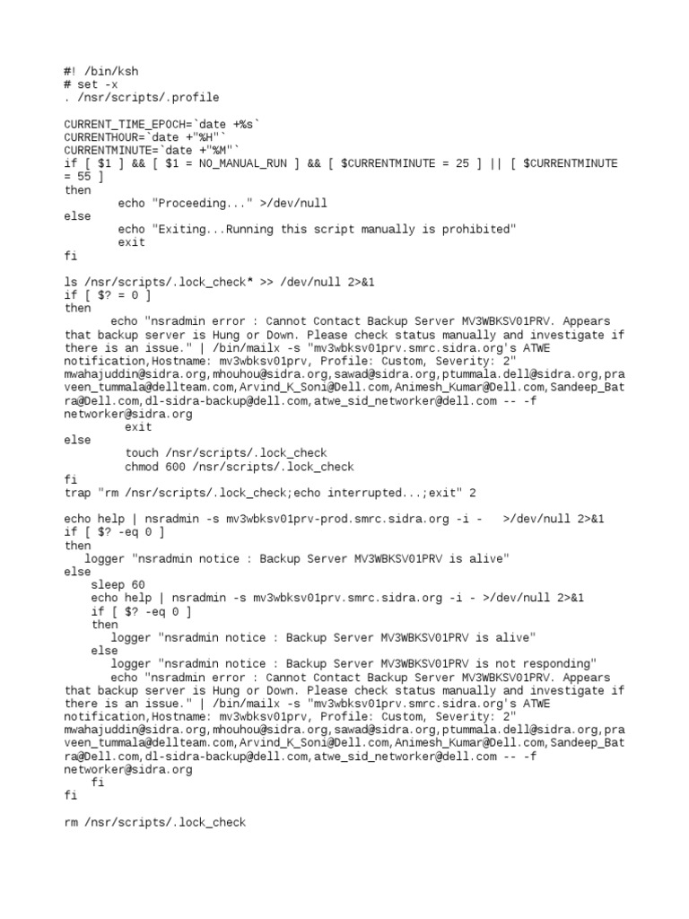 Check Networker Server | PDF