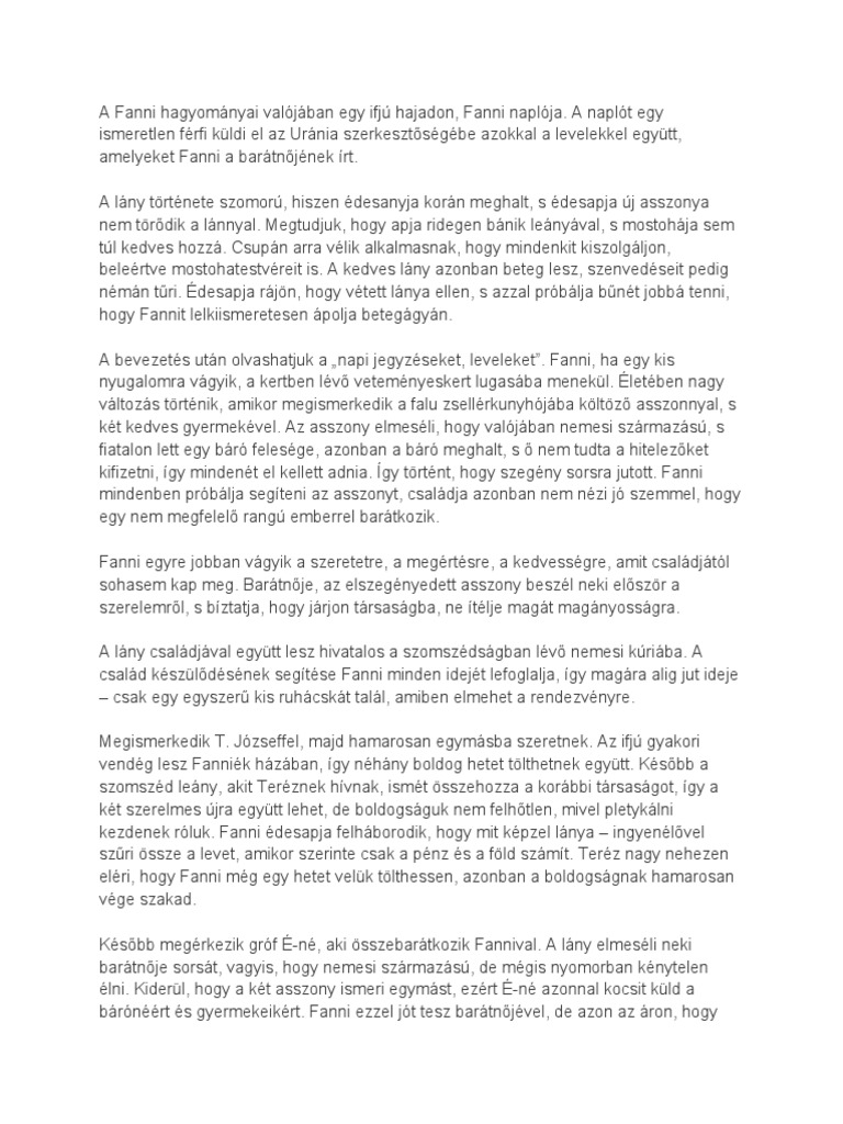 A Fanni Hagyományai | PDF