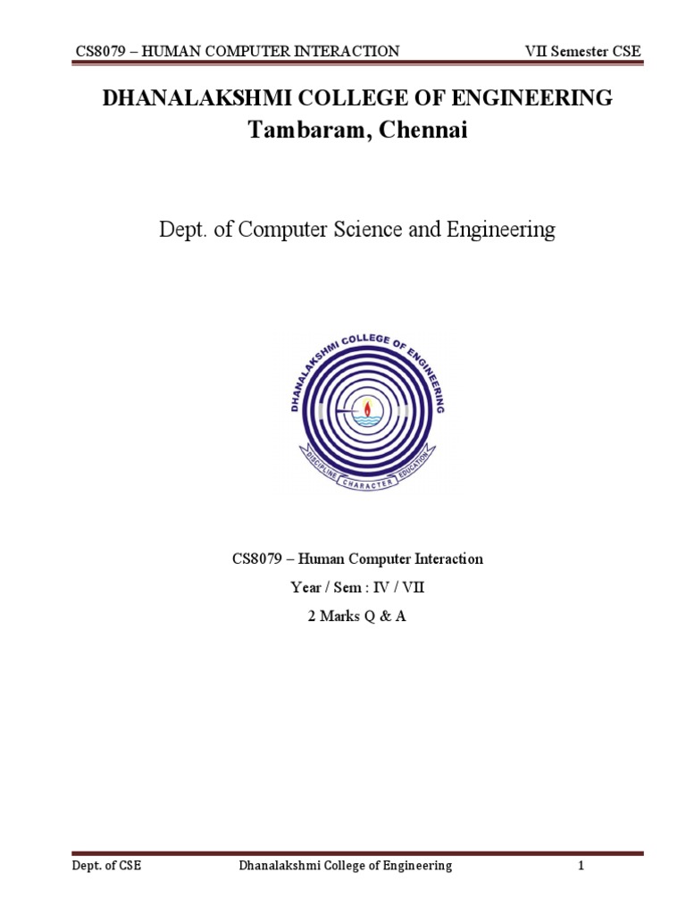 Cs8079 - Hci QB Unit 3 | PDF | Multimedia | System Cs8079 - Hci QB Unit 3 | PDF | Multimedia | System