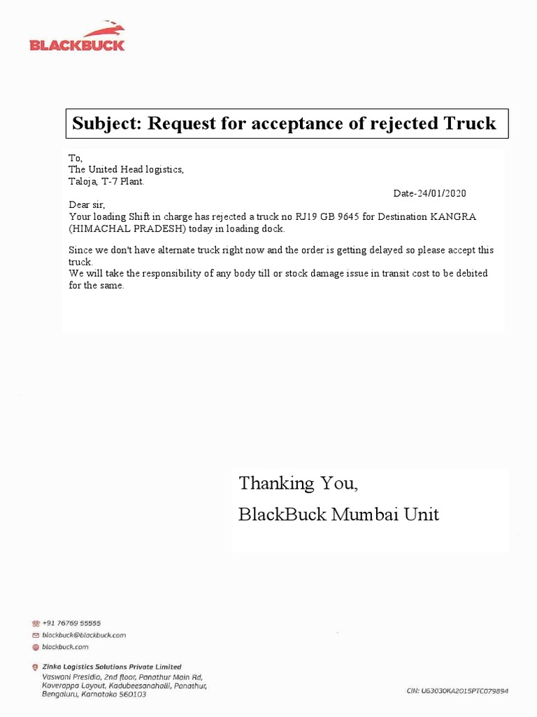 Deviation Letter Asahi Chennai 29.12.2019 | PDF