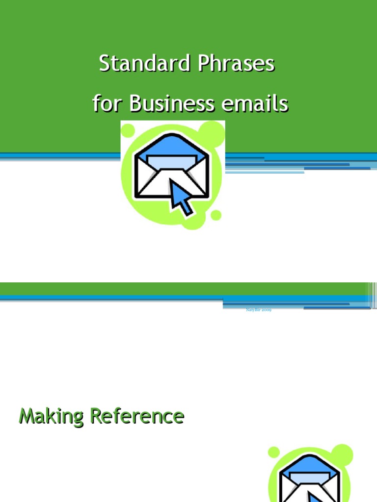 Standard Phrases For Business Emails | PDF | Christmas And Holiday Season