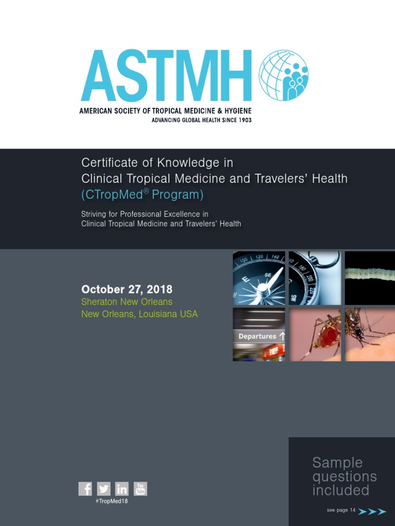 ASTMH Exam Brochure 18 FNL | PDF | Test (Assessment) | Infection