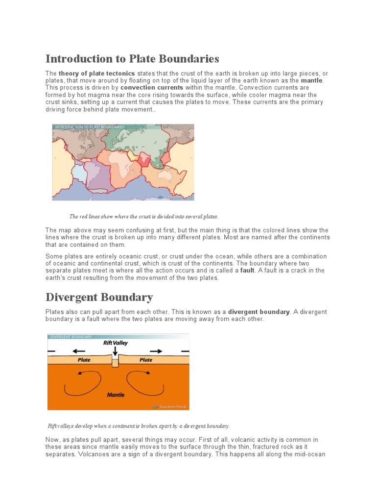Introduction To Plate Boundaries | PDF | Plate Tectonics | Tectonics