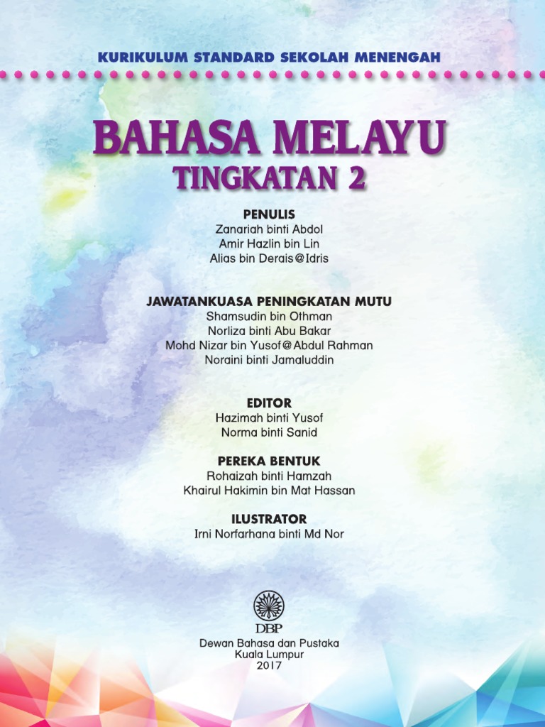 Buku Teks Bahasa Melayu BM KSSM Ting. 2 SMK | PDF