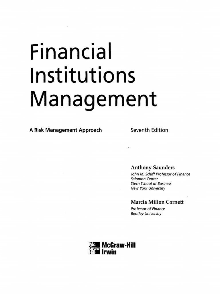 A Risk Management Approach: Seventh Edition | PDF | Interest | Credit