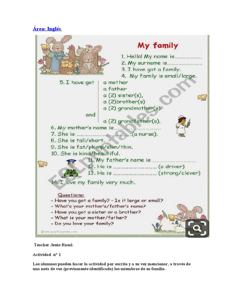 La Familia Ingles | PDF