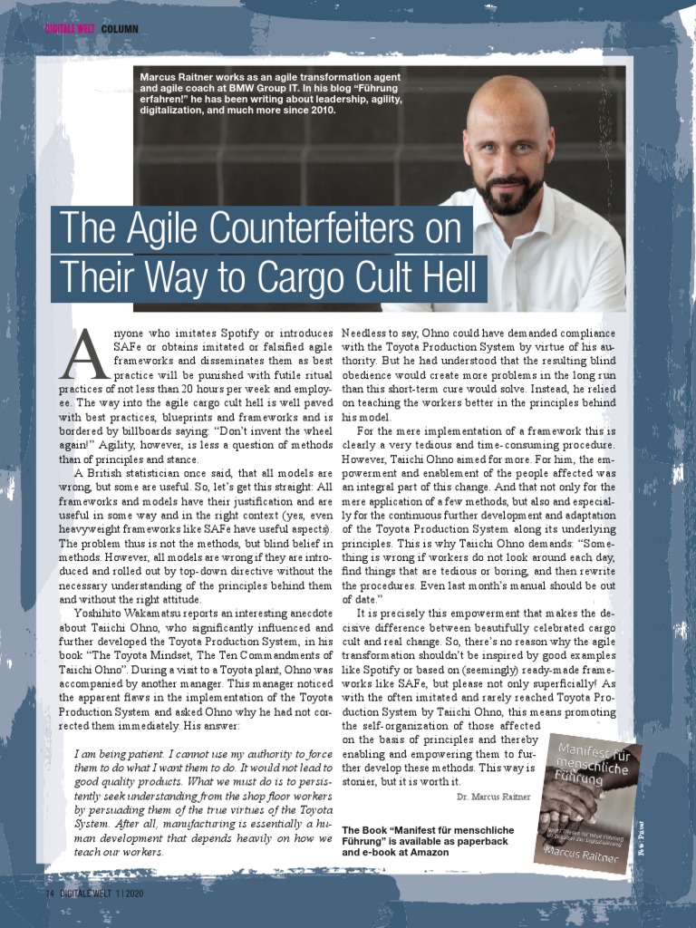 The Agile Counterfeiters On Their Way To Cargo Cult Hell: Column | PDF