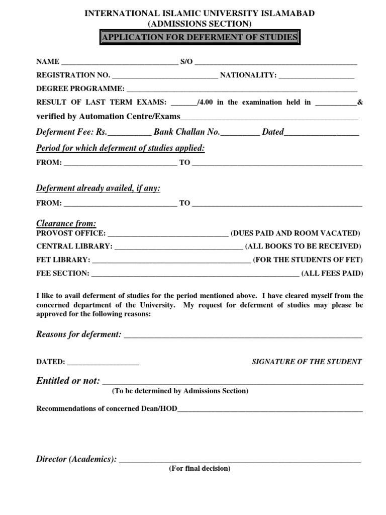 Application Deferment 22052020 | PDF