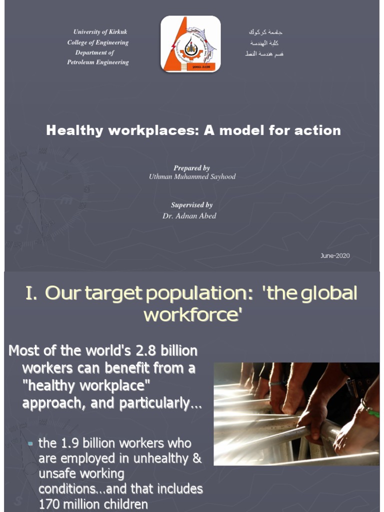 Healthy Workplaces: A Model For Action: University of Kirkuk College of ...
