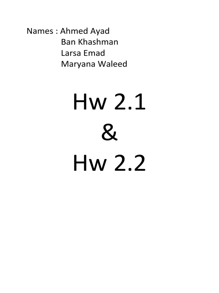 All HW | PDF