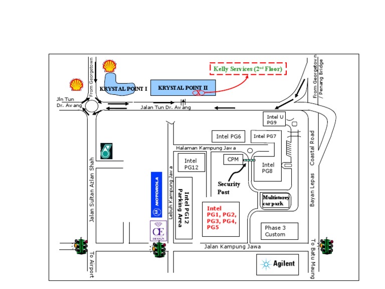 Bayan Lepas Intel PG12 Map Guide | PDF | Business