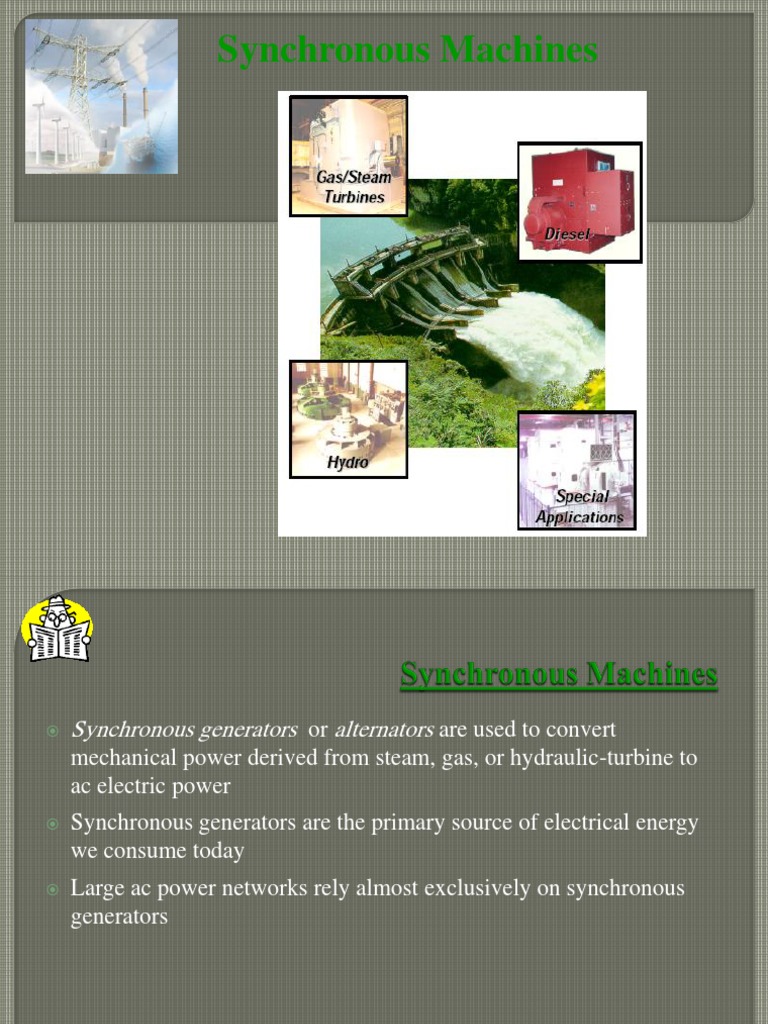 Elec 4 Synchronous Genrators PPT 2 | PDF | Electric Generator | Machines