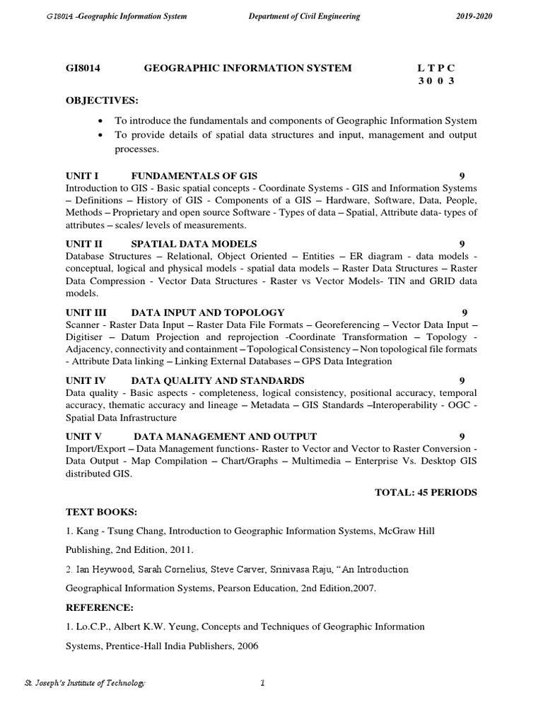 Gis Question Bank | PDF | Geographic Information System | Relational Database