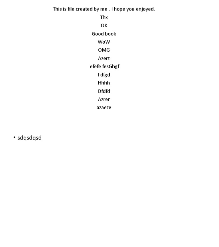 This Is File Created by Me - I Hope You Enjoyed. THX Ok Good Book Wow ...
