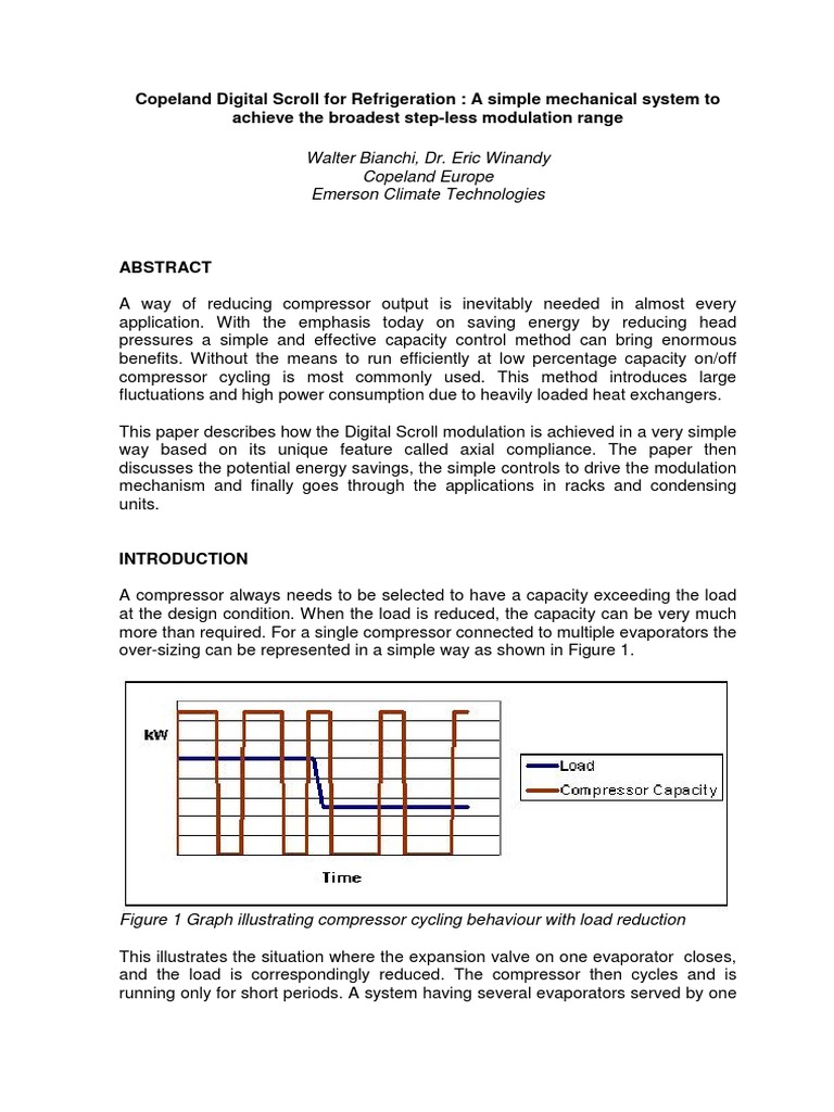 Copeland Scroll Compressor | PDF | Power Inverter | Piston