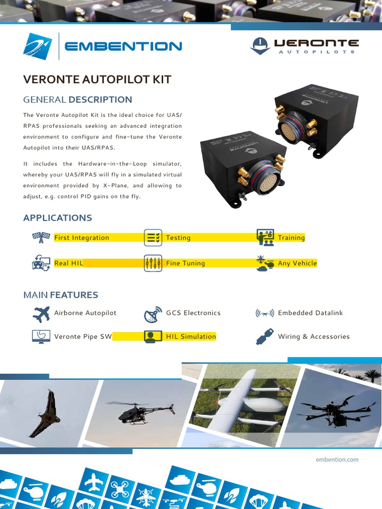 Veronte Autopilot Kit Overview | PDF | Unmanned Aerial Vehicle ...