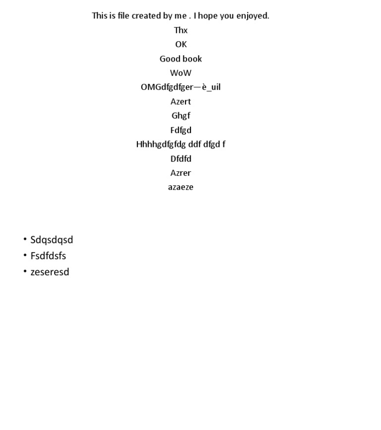This Is File Created by Me - I Hope You Enjoyed. THX Ok Good Book Wow ...