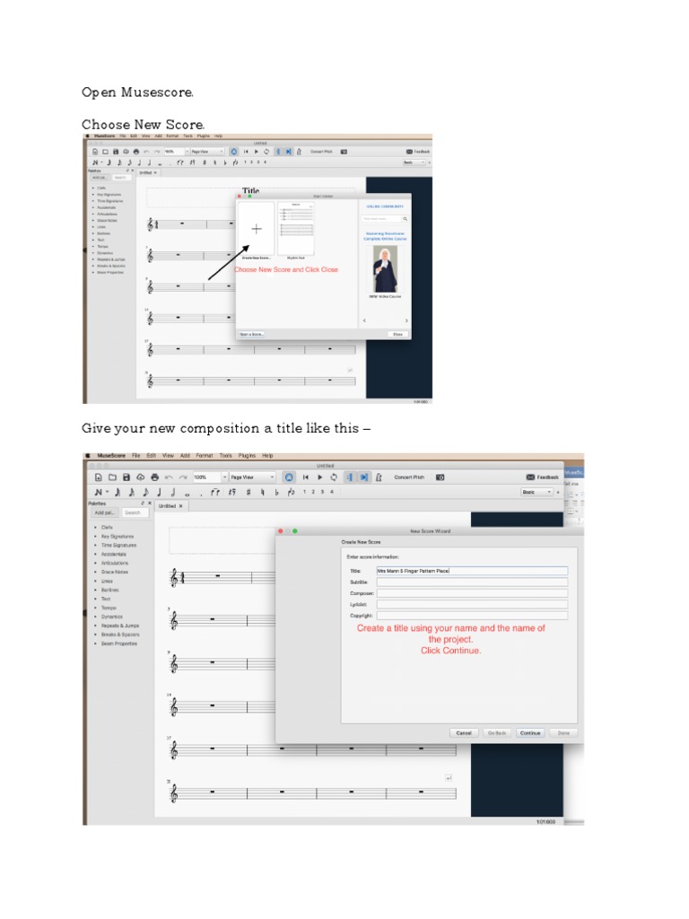How To Use Musescore | PDF