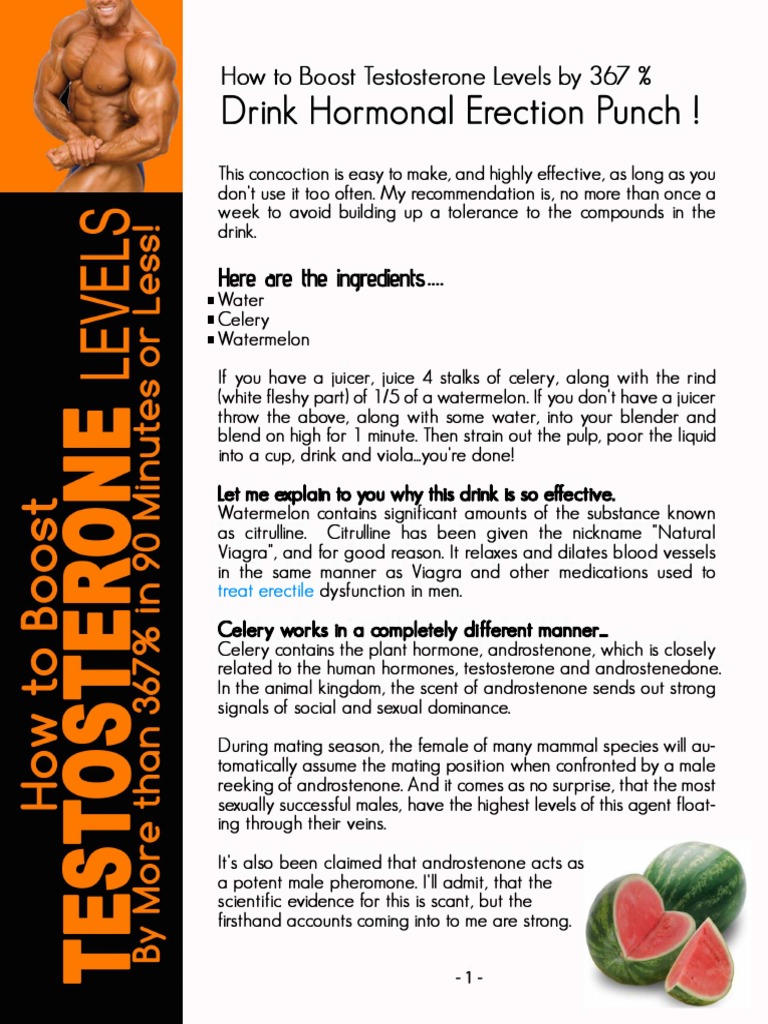 Boost Testosterone Naturally: Tips & Recipes | PDF | Wellness | Lifestyle