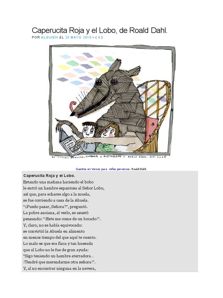 Caperucita Roja: Versión de Roald Dahl | PDF