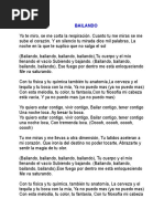 Letra de "Bailando" de Enrique Iglesias | PDF