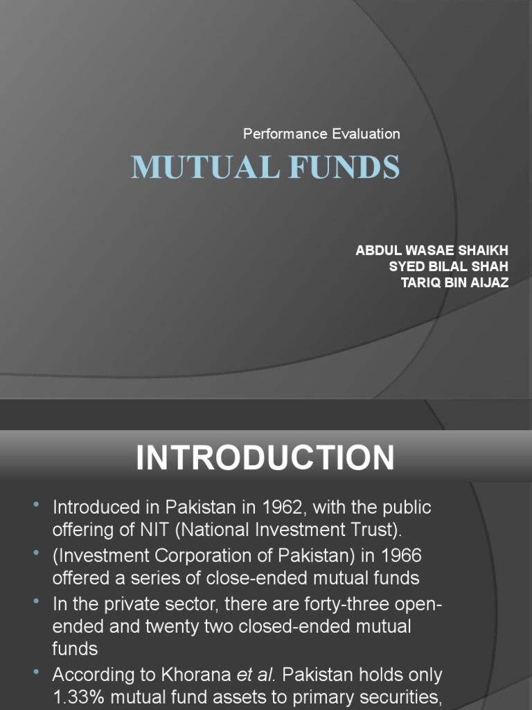 Mutual Funds: Performance Evaluation | PDF | Business | Mutual Funds