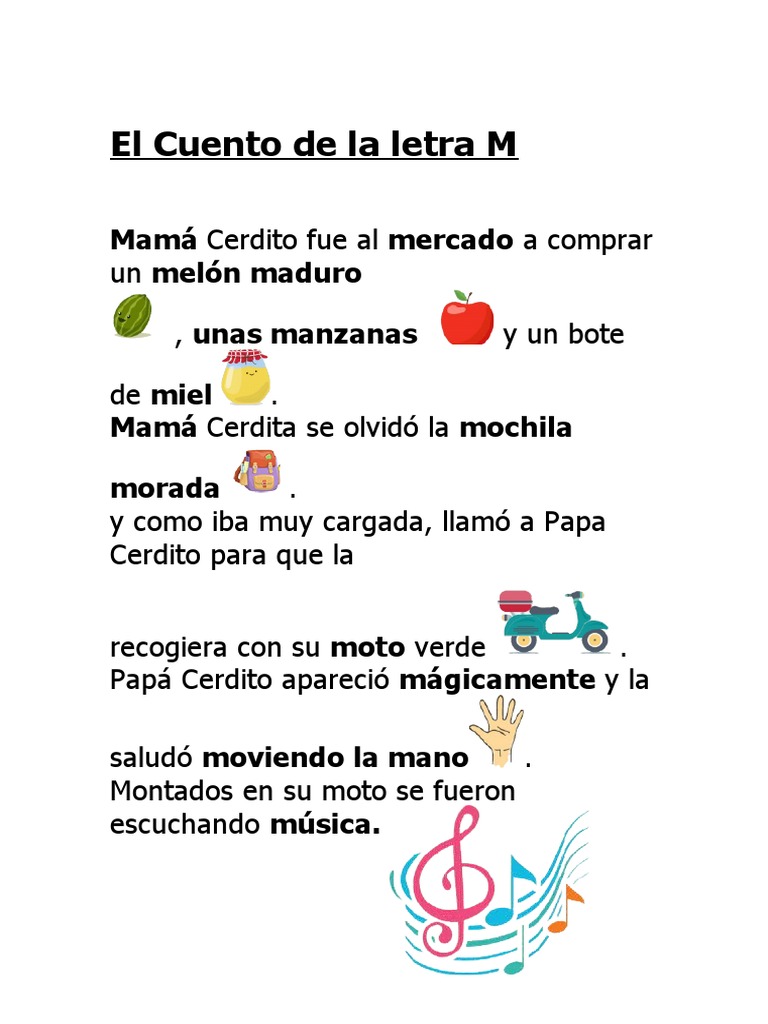 El Cuento de La Letra M | PDF