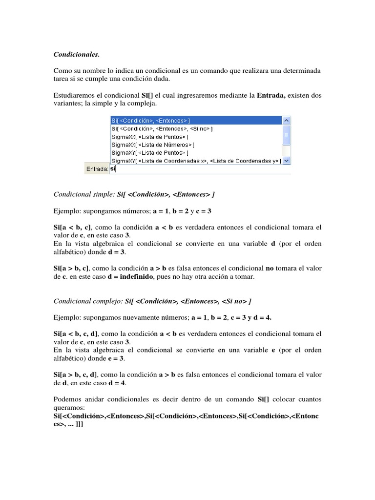 Condicionales PDF | PDF