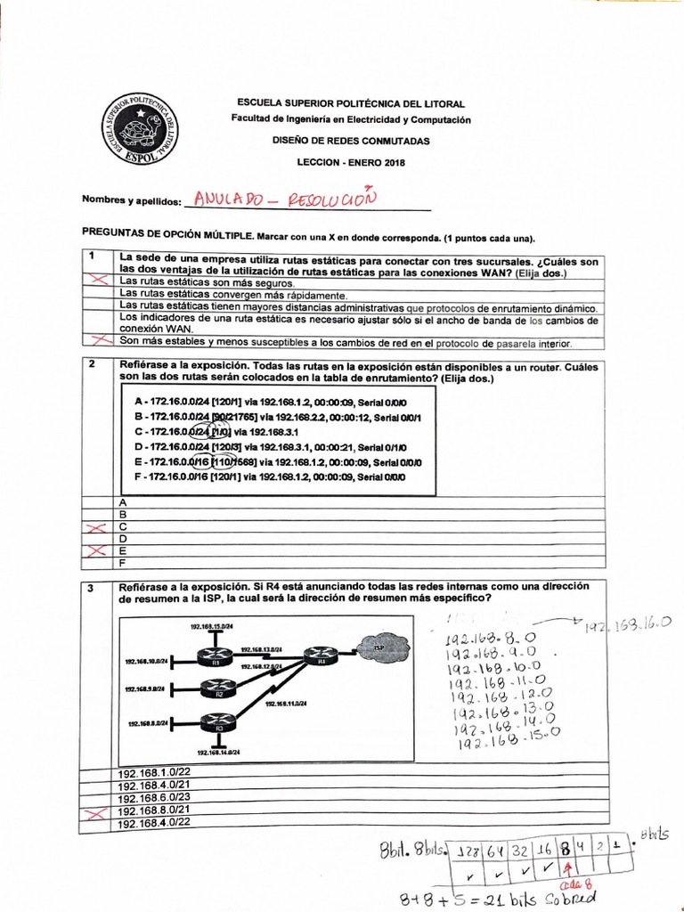 863 DDR Leccion%2b2do%2bparcial Soluci%25c3%2593n PDF | PDF | Enrutador ...