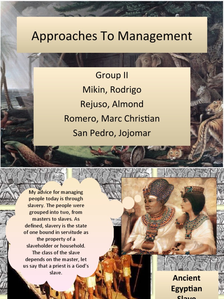 Approaches To Management | PDF | Behavioural Sciences | Slavery