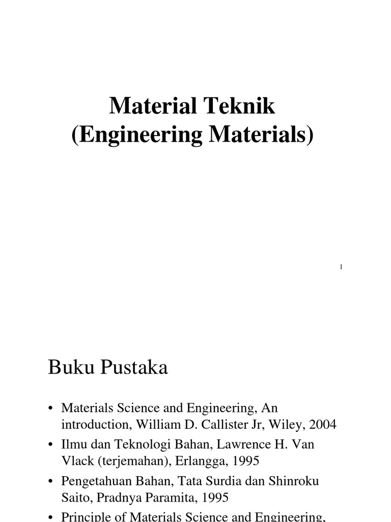 Pengantar Material Teknik Dan Sifatnya Pdf