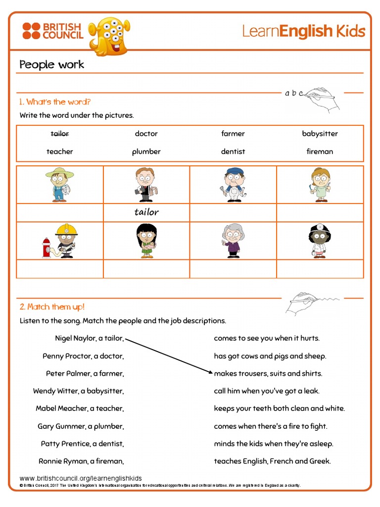 People Work: 1. What's The Word? | PDF