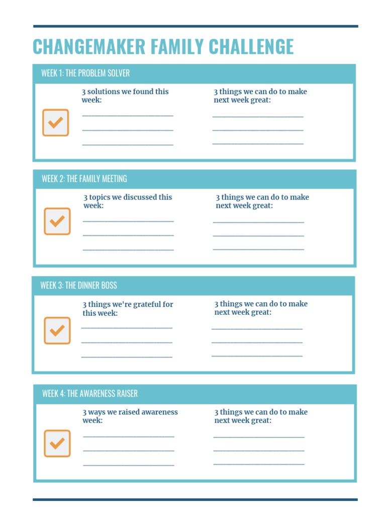 Weekly Check Off | PDF