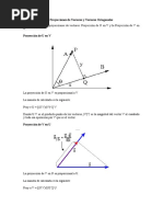 Proyección de Vectores: Fórmulas y Ejemplos | PDF | Vector Euclidiano ...