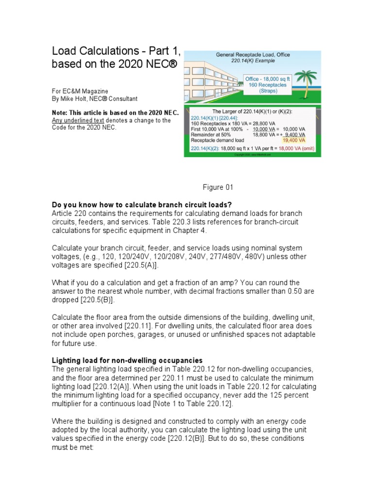 Load Calculations - Part 1, Based On The 2020 NEC®: Do You Know How To ...