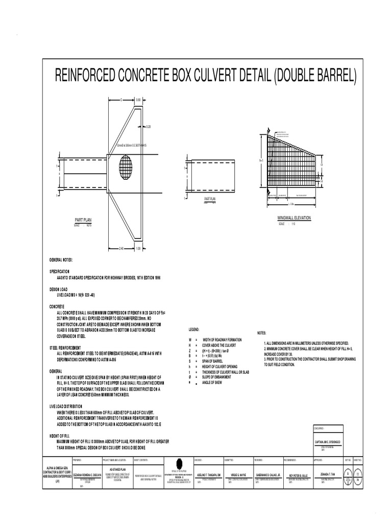 General Notes For Box Culvert | PDF | Concrete | Civil Engineering