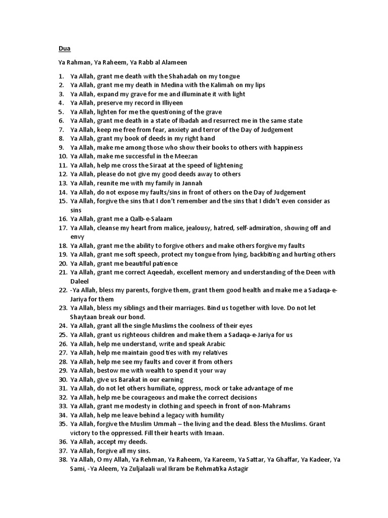 Full Dua | Download Free PDF | Semitic Words And Phrases | Mythology