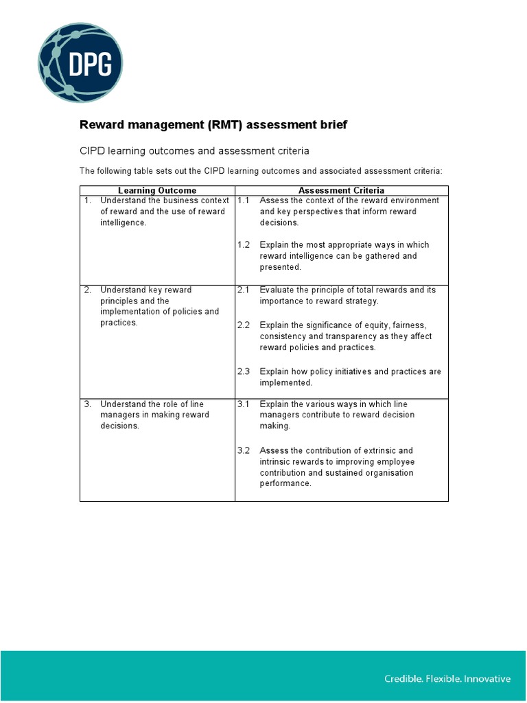 CIPD Level 5 HR RMT Assessment Brief v1.0 | PDF | Applied Psychology ...