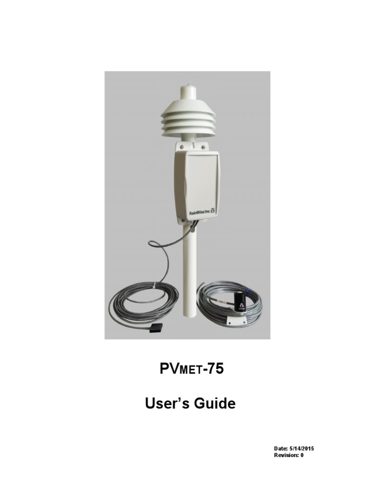 Pvmet Weather Station pv75 User Guide | Download Free PDF ...